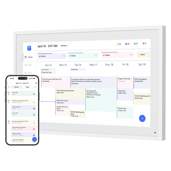 Digital Calendar for Families Without Subscription | Dragon Touch